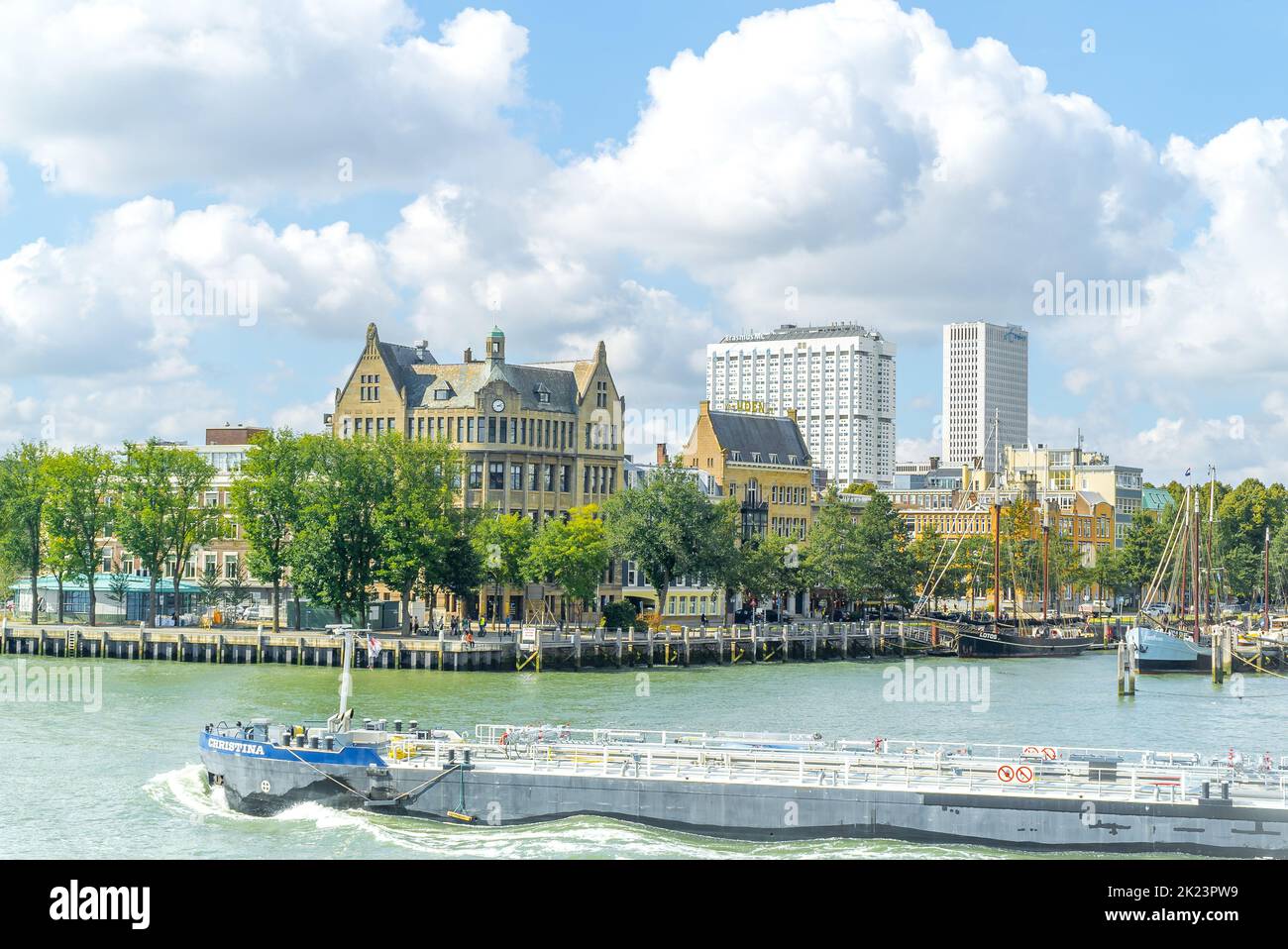 Amsterdam, Nederland - September, 2022: High rise industrial buildings ...