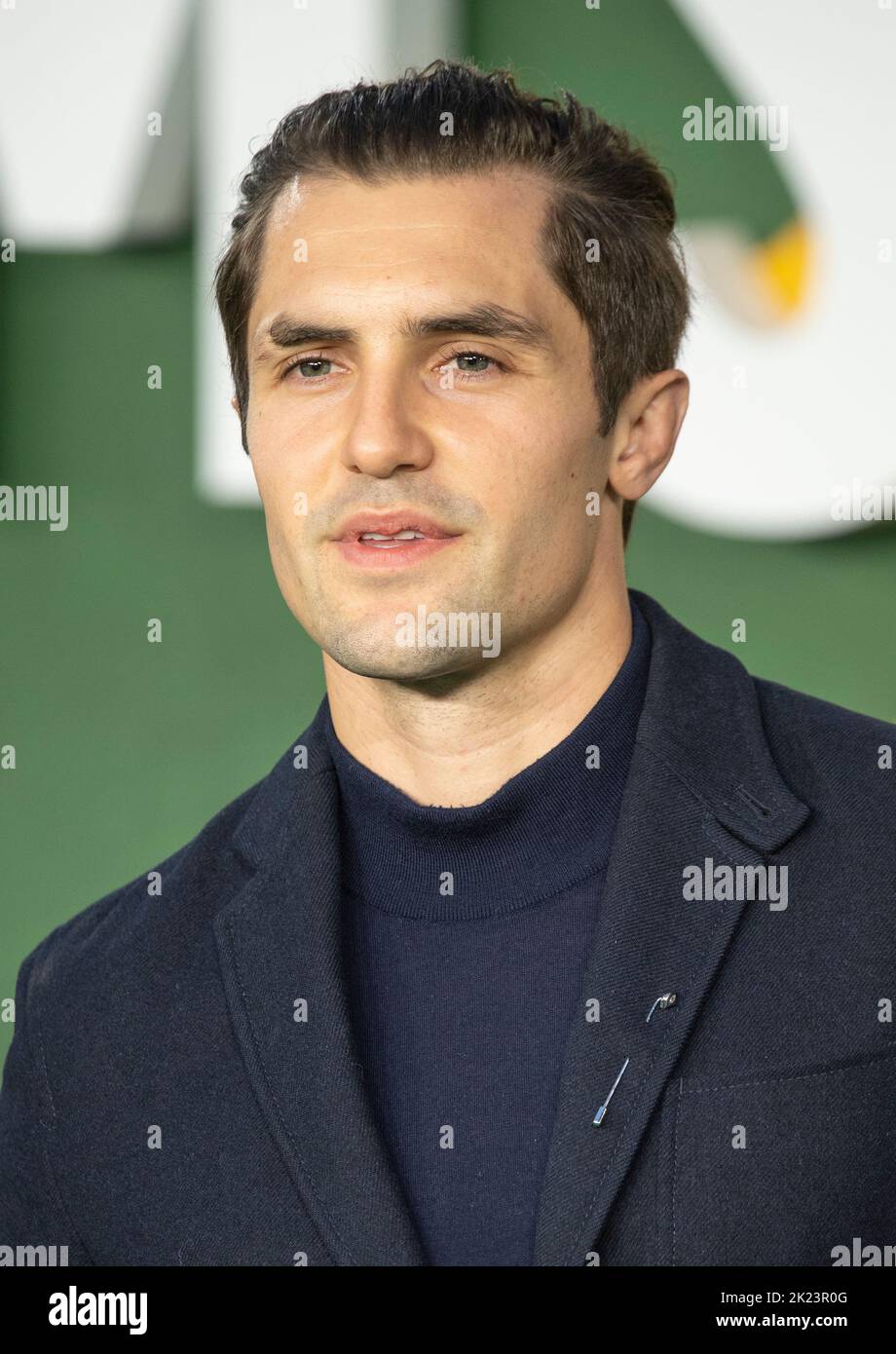 Phil Dunster attends the "Amsterdam" European Premiere at Odeon Luxe ...