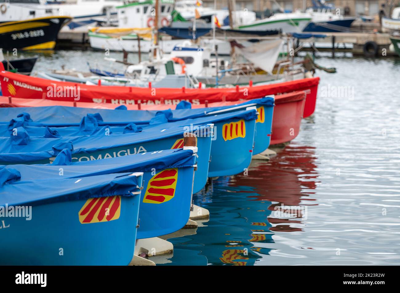 Cambrils, Spain : 2022 September 10 : Boats on the docks of the port of ...