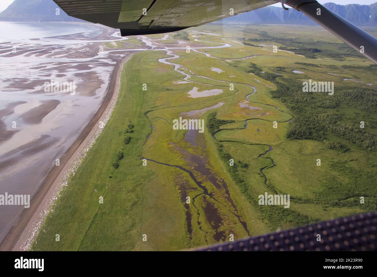 Aerial view of Katmai National Park, Alaska Stock Photo - Alamy