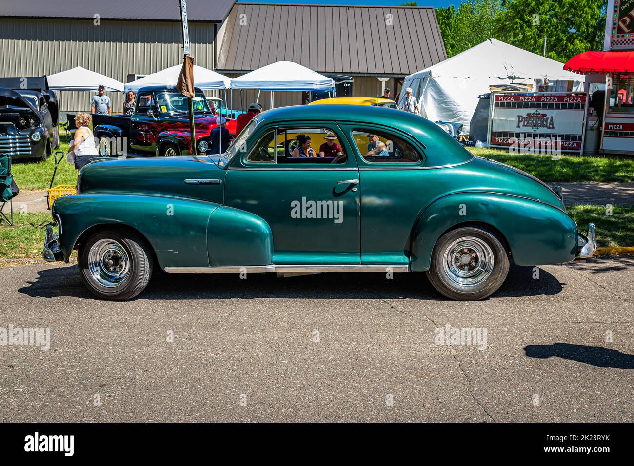 Falcon Heights, MN - June 18, 2022: High perspective side view of a ...