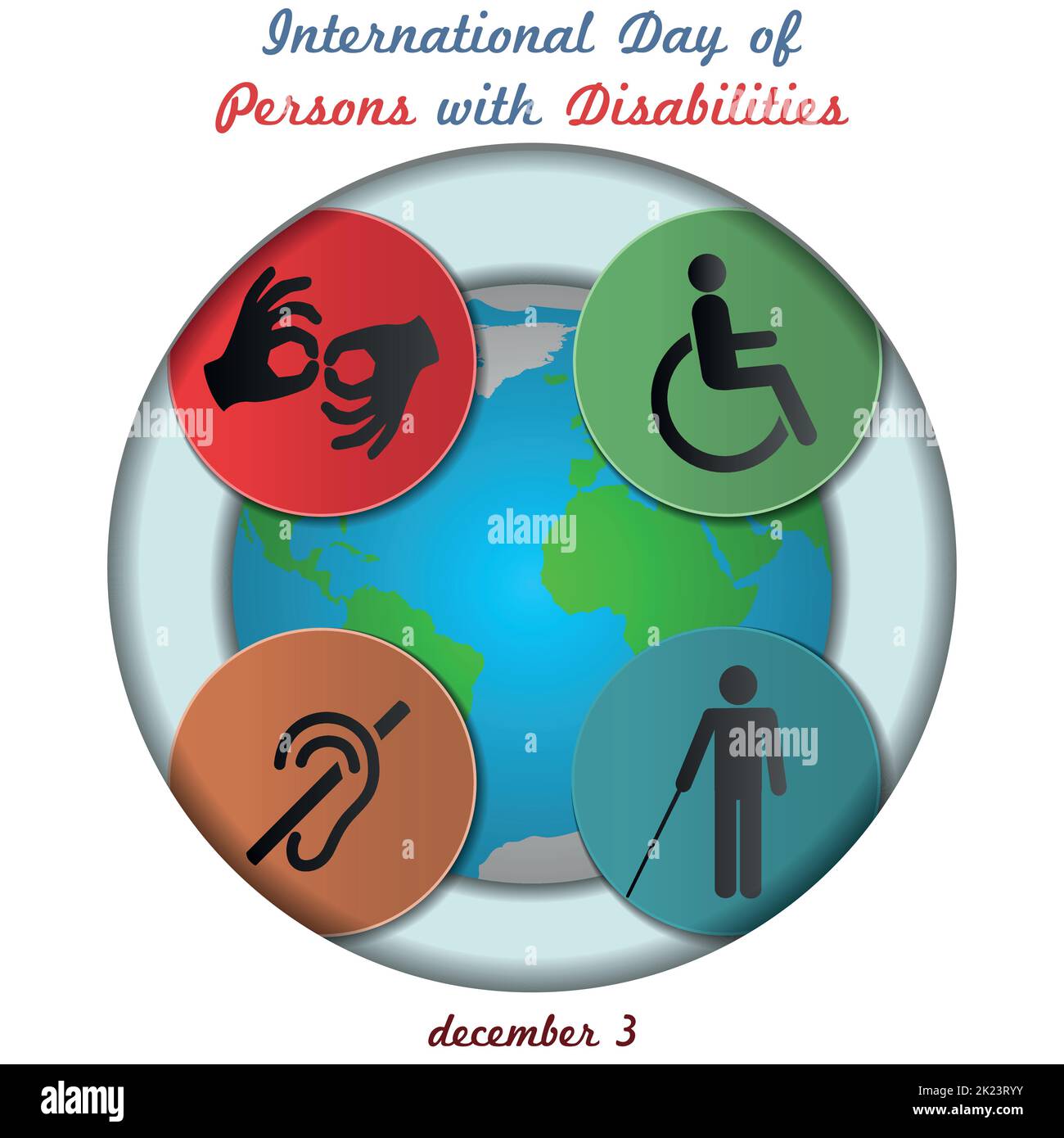 Day persons disabilities banner hi-res stock photography and images - Alamy