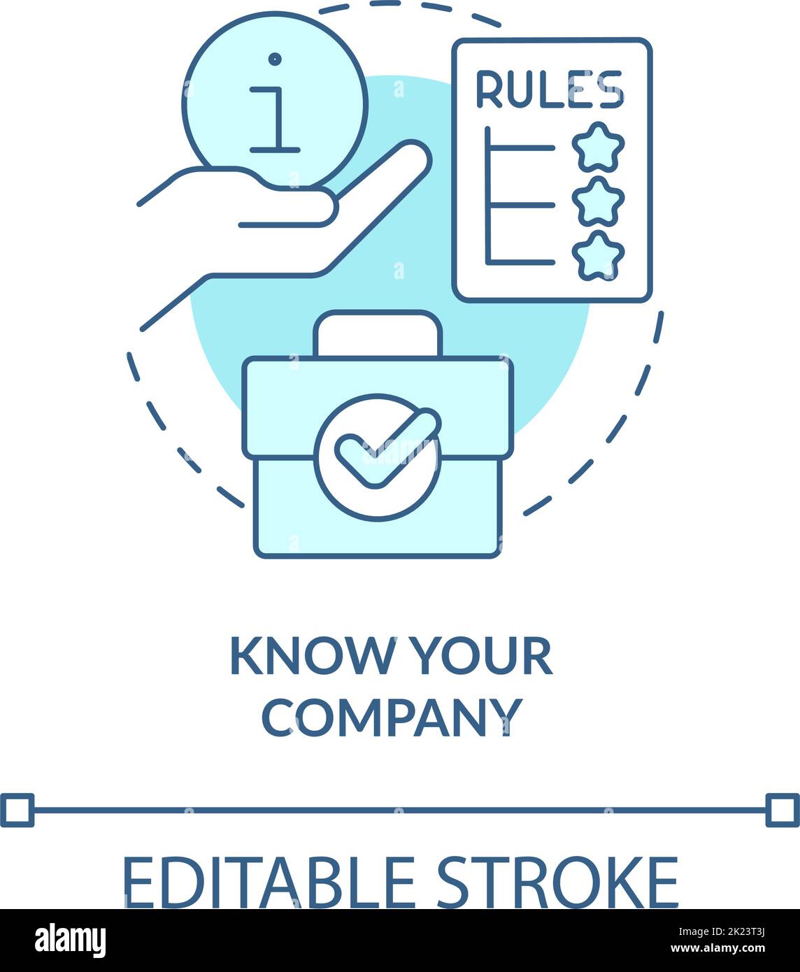 Corporate rules turquoise concept icon Stock Vector Image & Art - Alamy