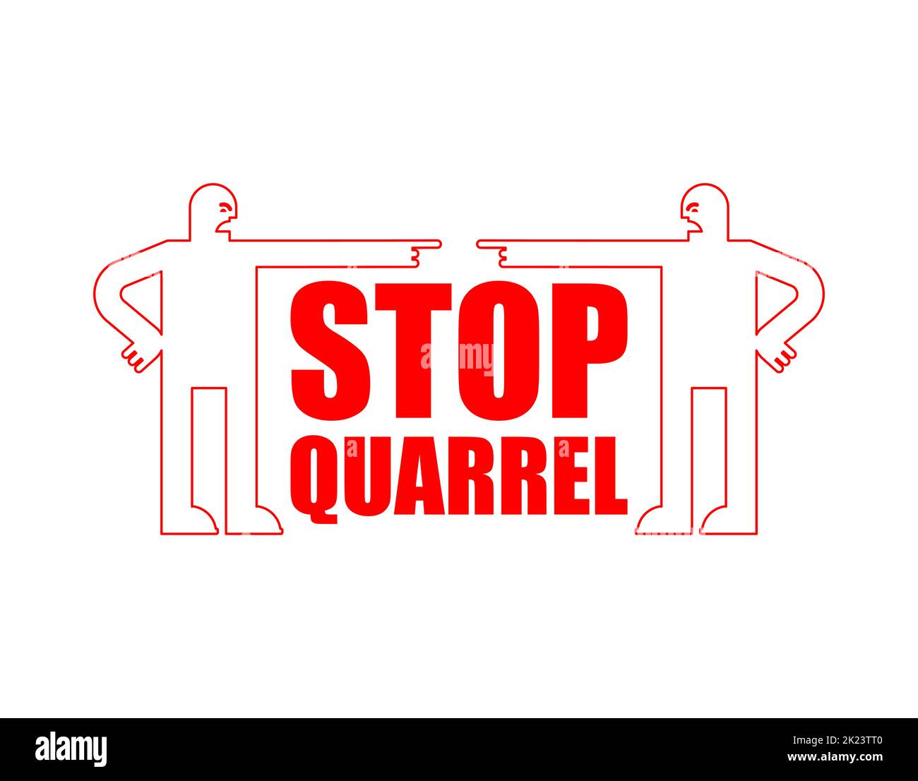 Stop quarrel. Angry people. Evil people fight Stock Vector Image & Art ...