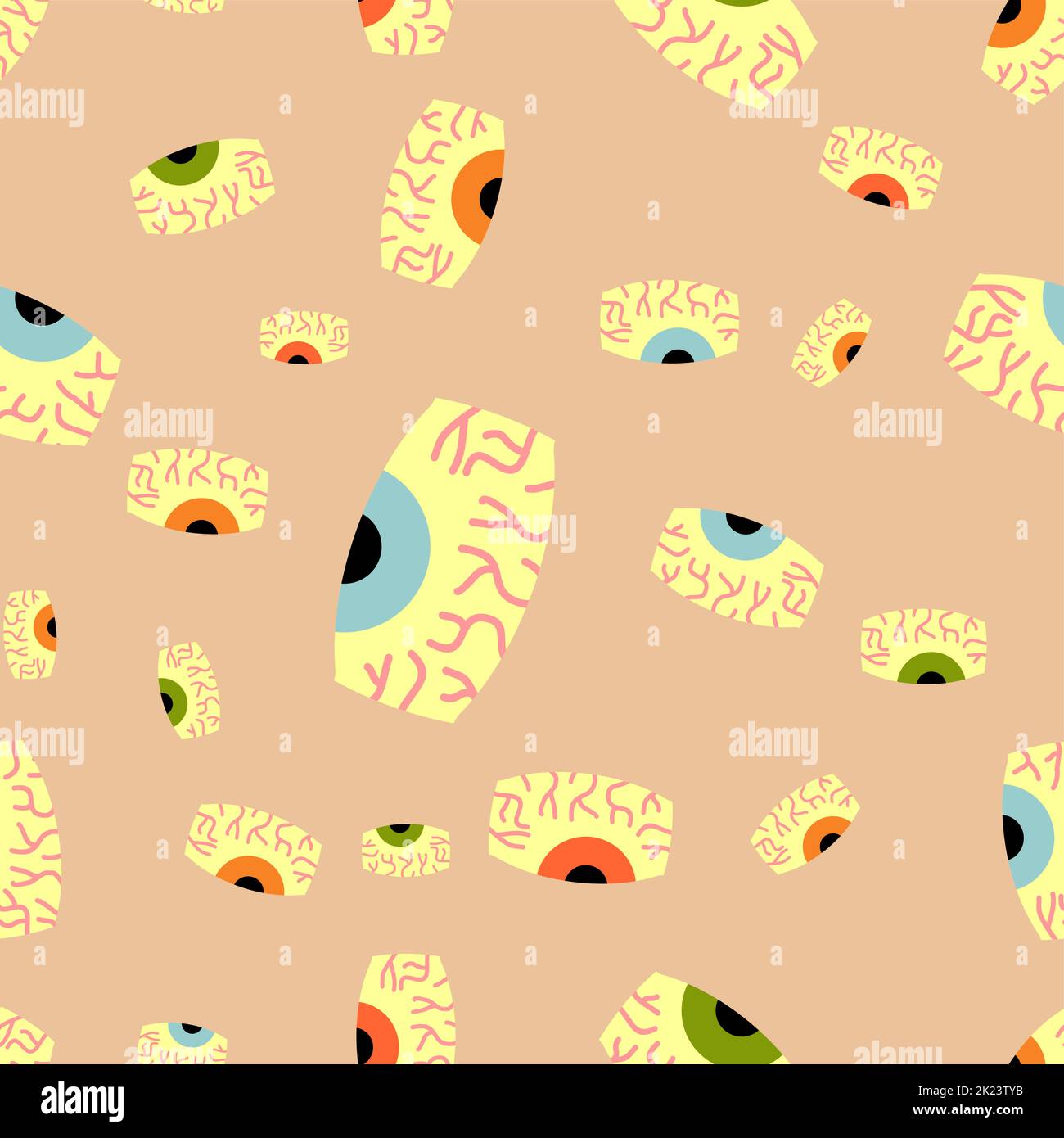 Rasta eyes pattern seamless. trippy eye. addict with red eyes ...