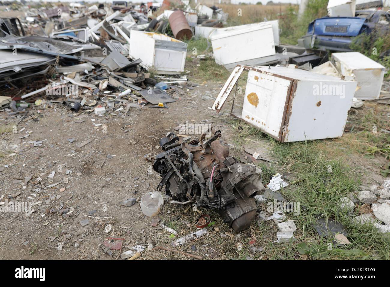 Sarulesti, Romania - September 22, 2022: Details with car engines on ...
