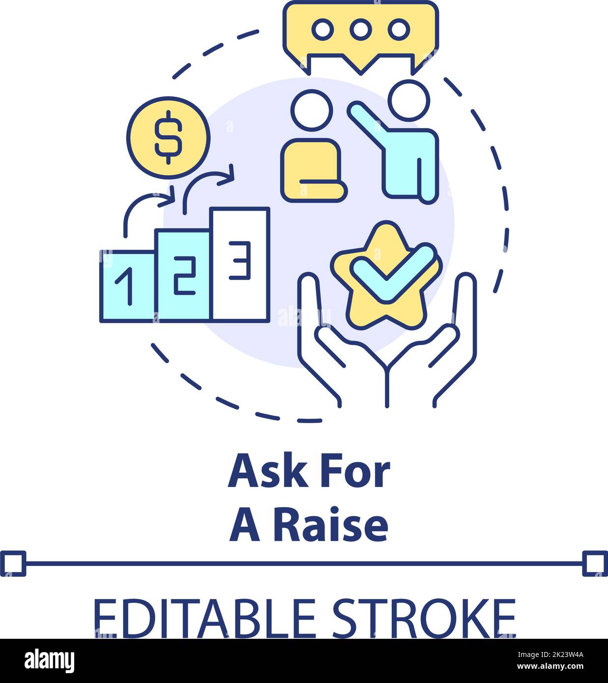 Promotion raise Stock Vector Images - Alamy