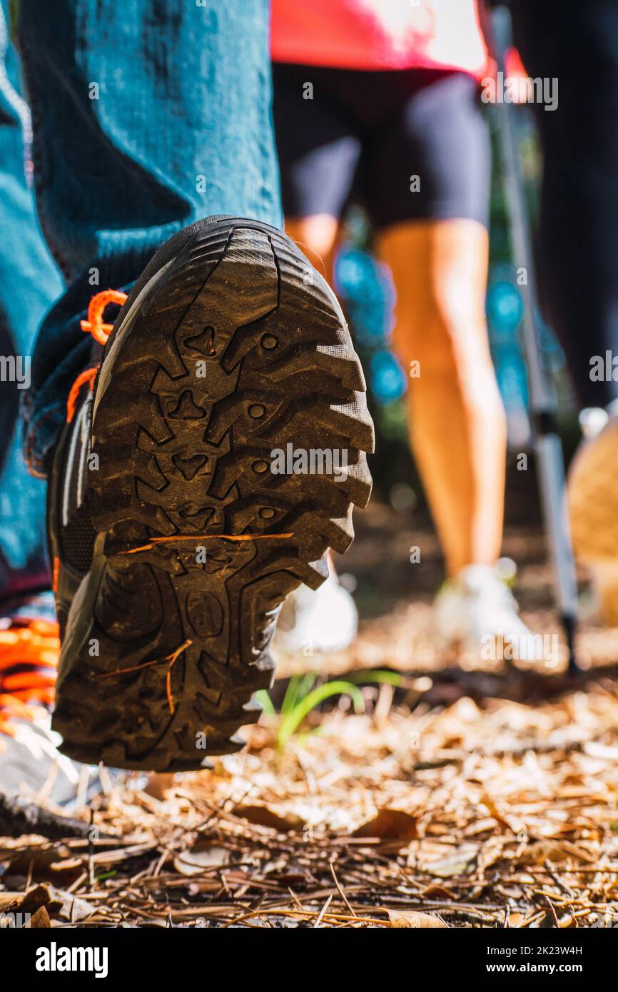 Walk legs group trail hi-res stock photography and images - Alamy