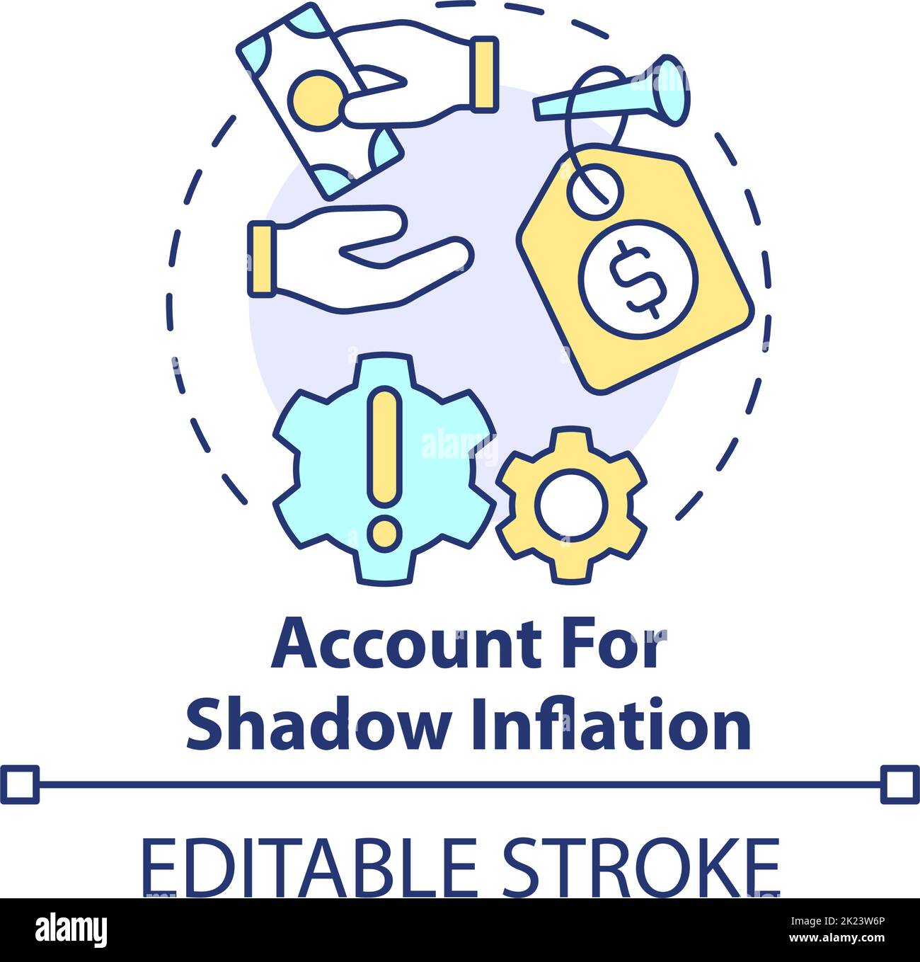 Inflation rate color flat hi-res stock photography and images - Alamy