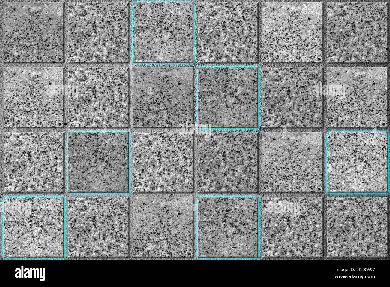 Concrete tile of gray color with the texture of fine crushed stone ...