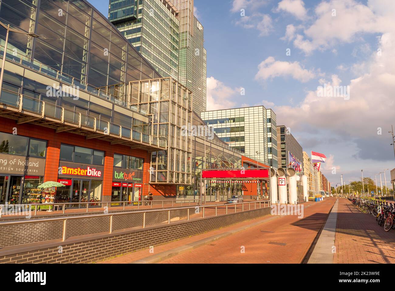 Amsterdam, Nederland - September, 2022: Beautiful Sun setting on the ...