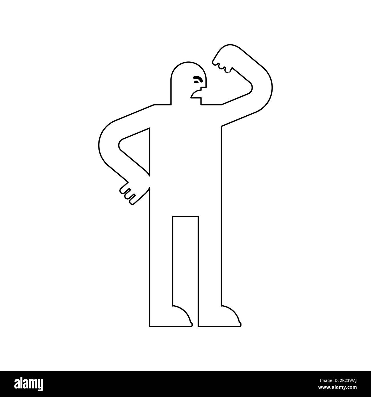 Man ready fight fist Black and White Stock Photos & Images - Alamy