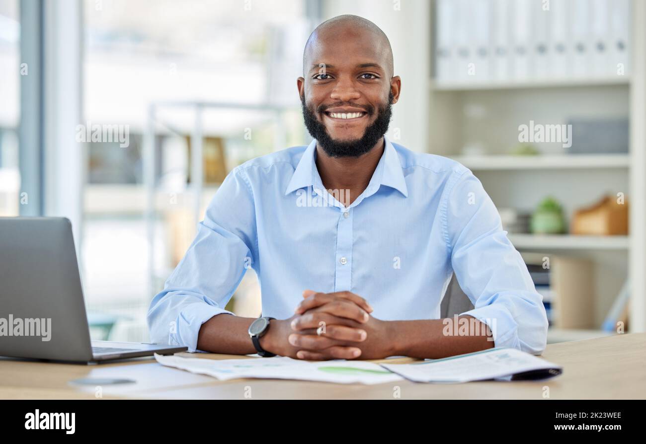Dark Man Sitting In Office