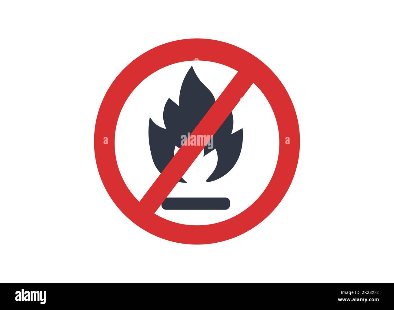 Fire ban sign Stock Vector Images - Alamy