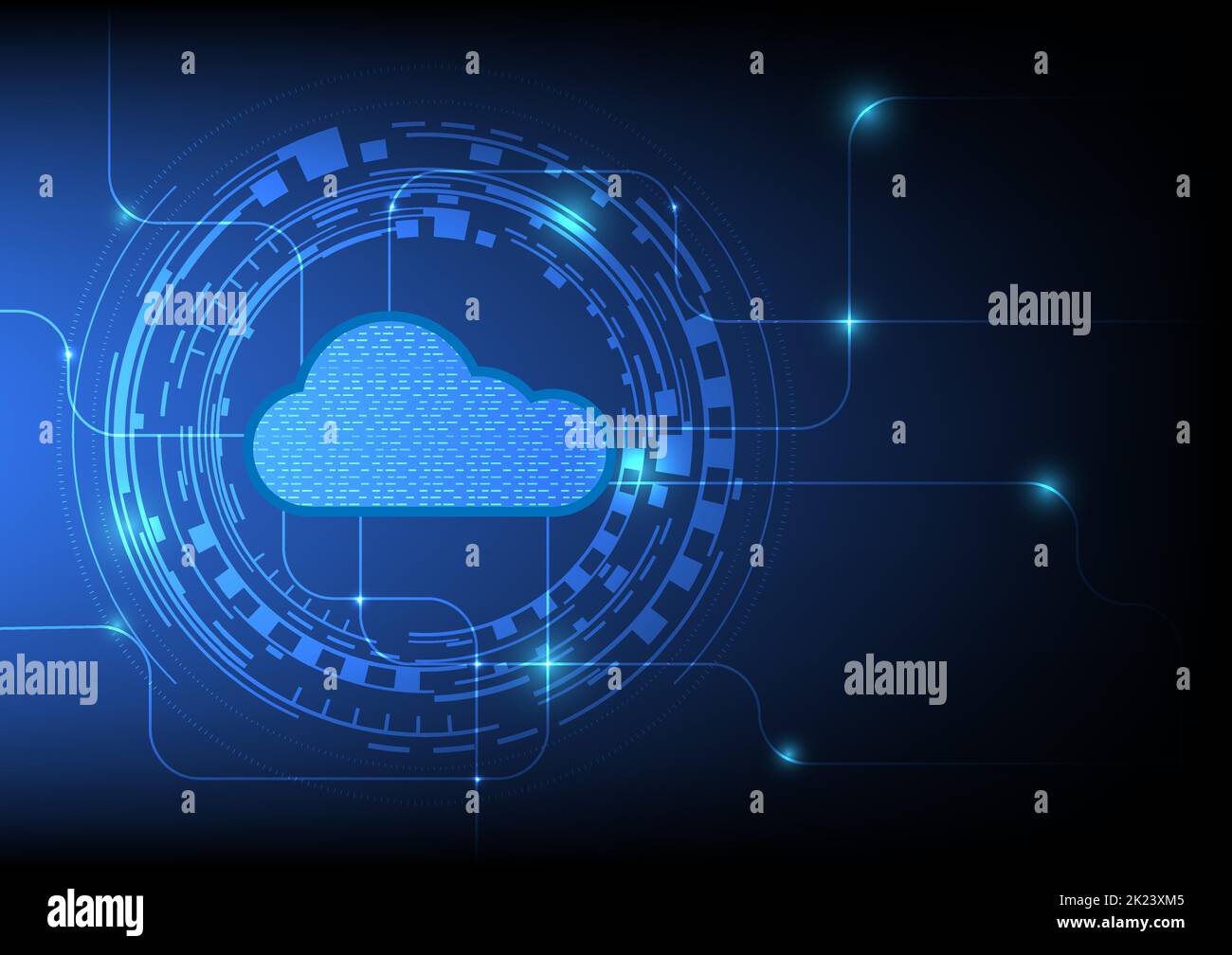 Cloud computing technology concept. Futuristic technology background. Vector illustration Stock ...