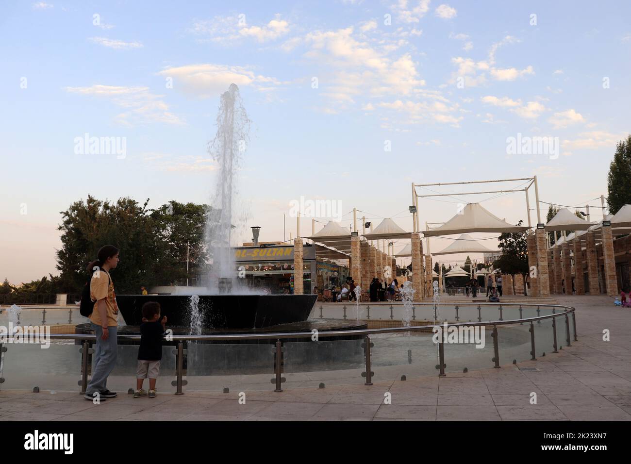 Amman, Jordan : Fountain (water) in AlHussein Public Parks Stock Photo ...