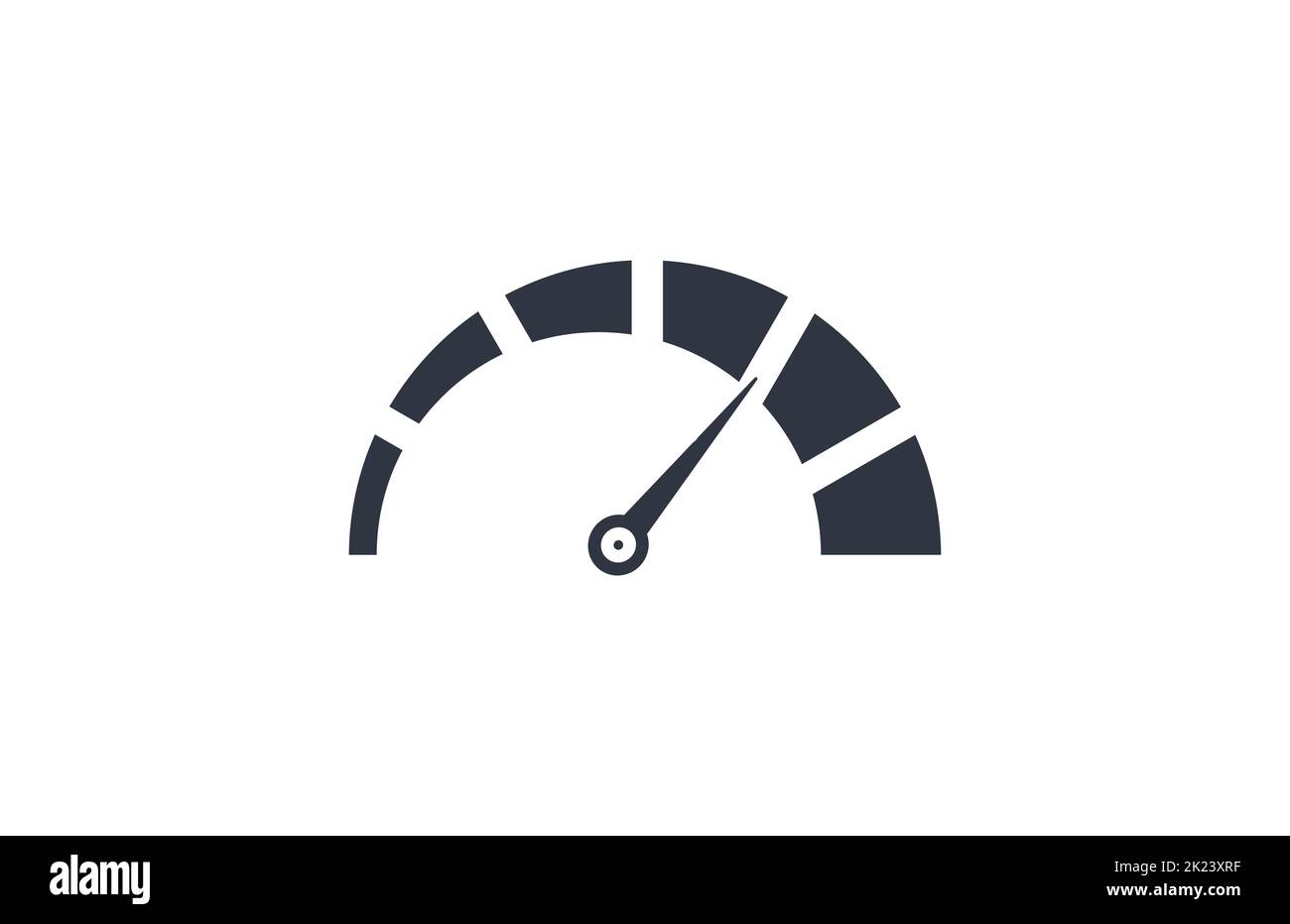 Monochromatic speed meter icon on white background Stock Vector Image ...