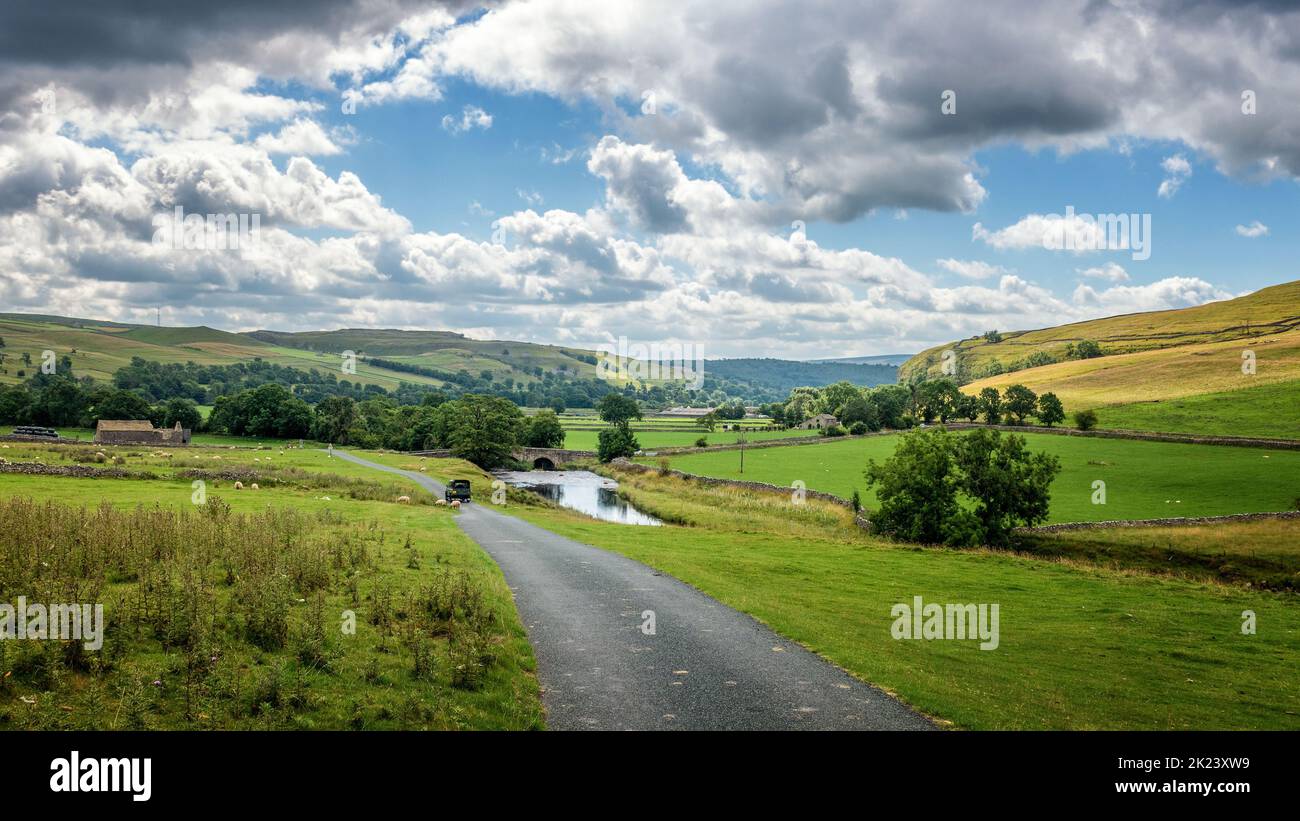 View from Littondale looking into Wharfedale at one of the film ...