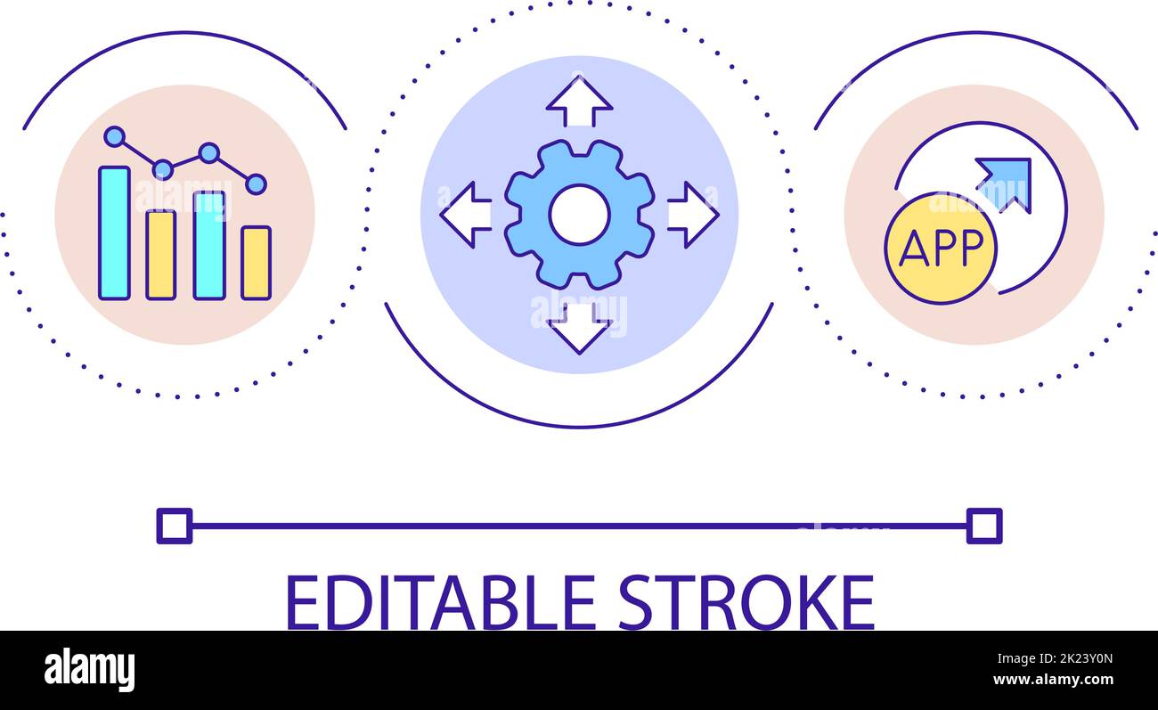 Digital technology integration loop concept icon Stock Vector Image ... Digital technology integration loop concept icon Stock Vector Image ...