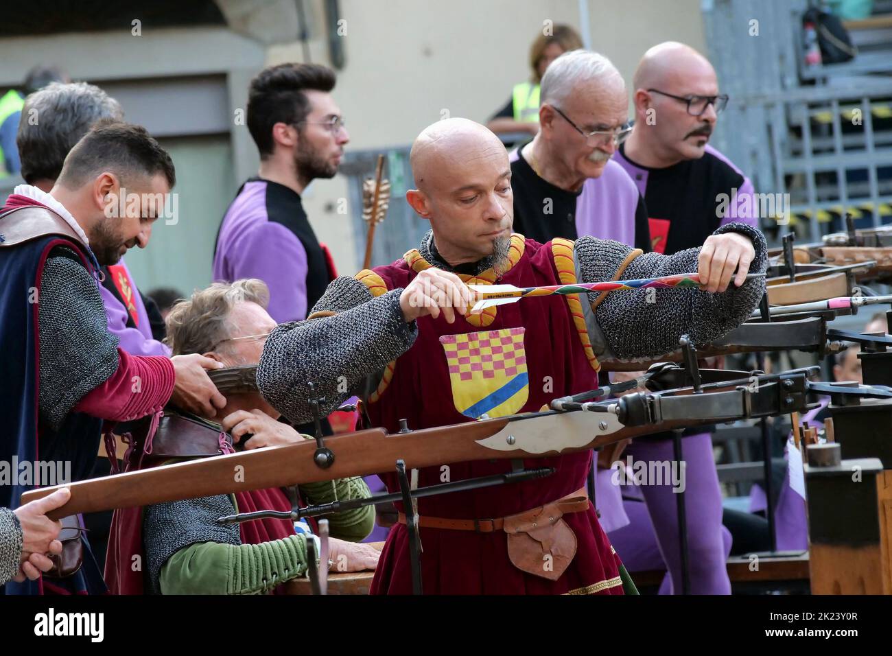 Italy, Sansepolcro (Arezzo), september 11, 2022 : Palio of Crossbow ...