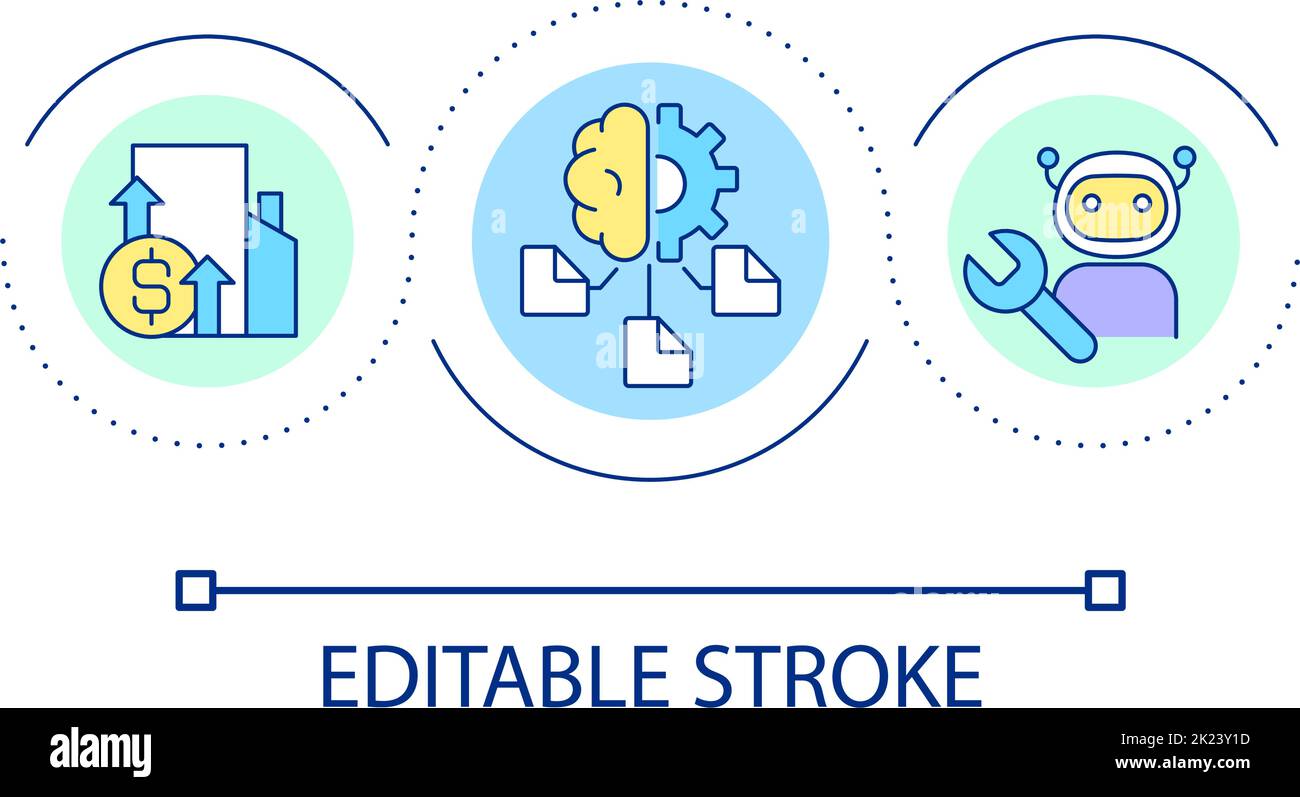 AI for business success loop concept icon Stock Vector Image & Art - Alamy