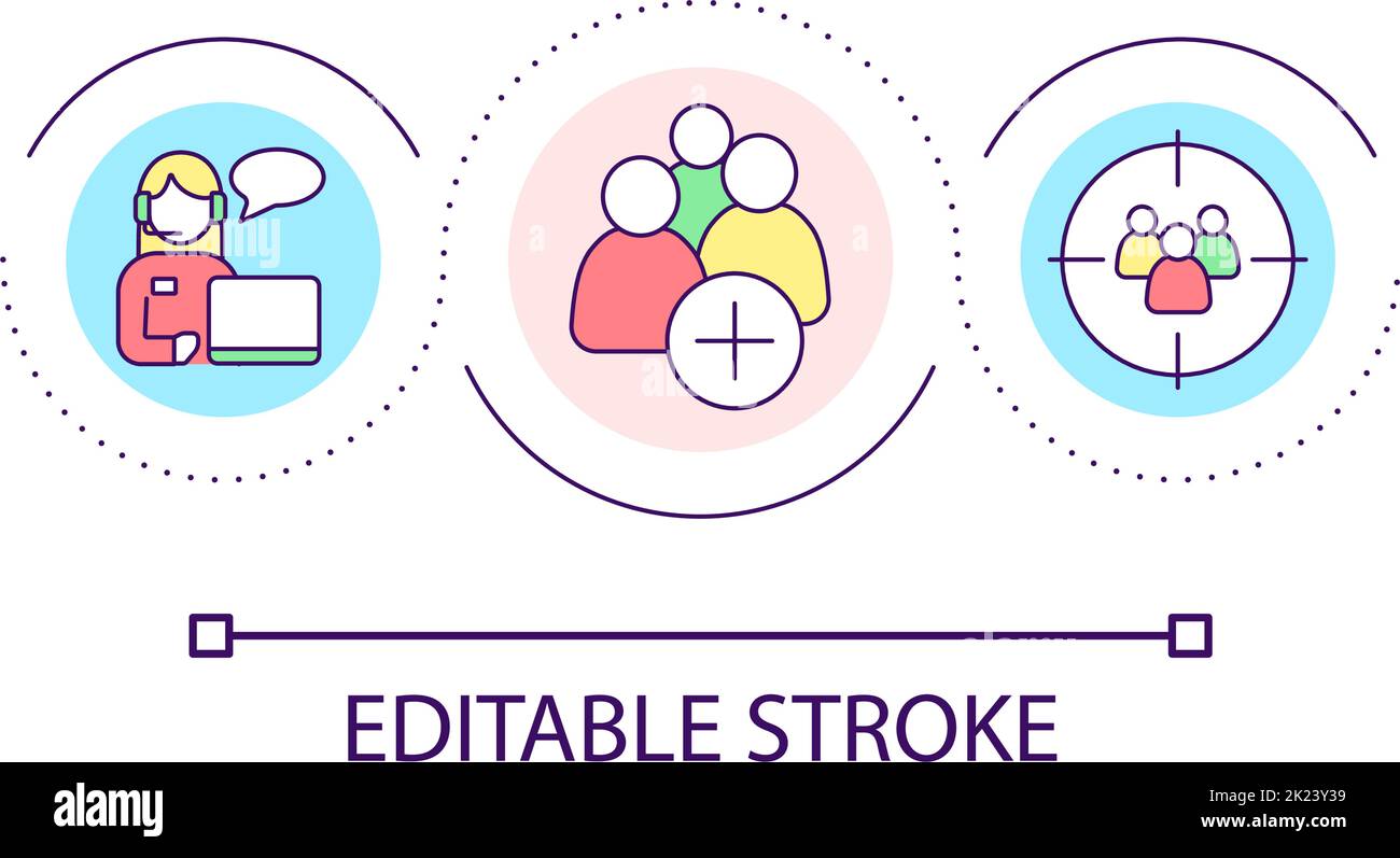 Customer engagement loop concept icon Stock Vector Image & Art - Alamy