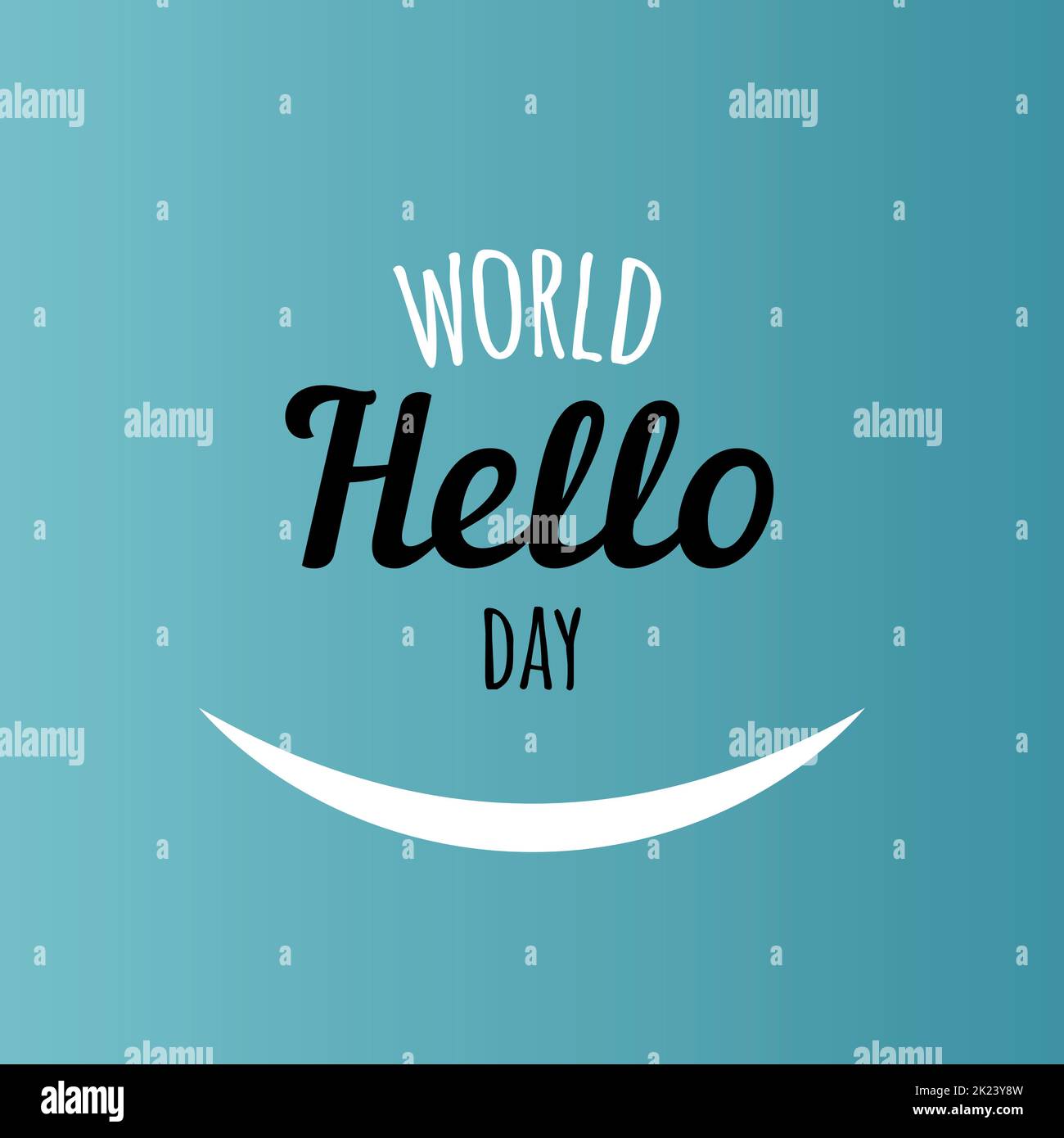 November world hello day concept background.paper cut postcard Stock ...