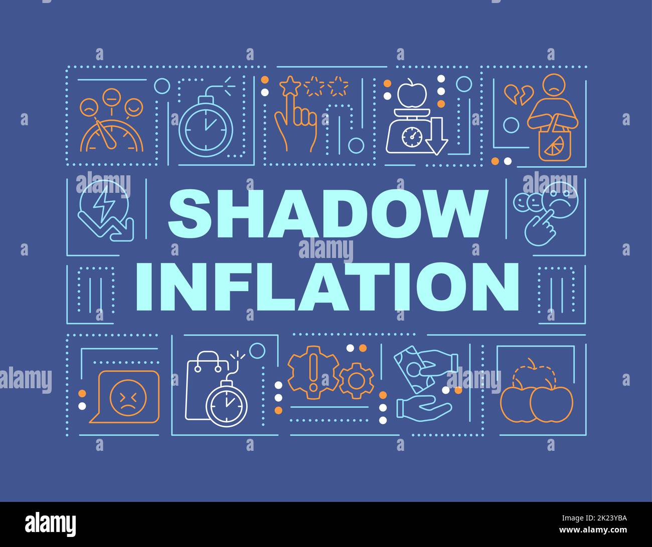 Shadow inflation word concepts dark blue banner Stock Vector Image & Art - Alamy