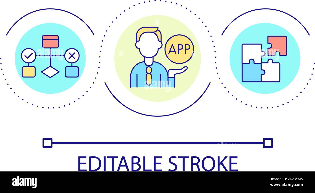 Apps development loop concept icon Stock Vector Image & Art - Alamy