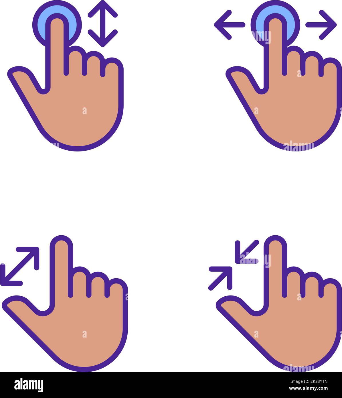 Zoom in touch pixel Stock Vector Images - Alamy