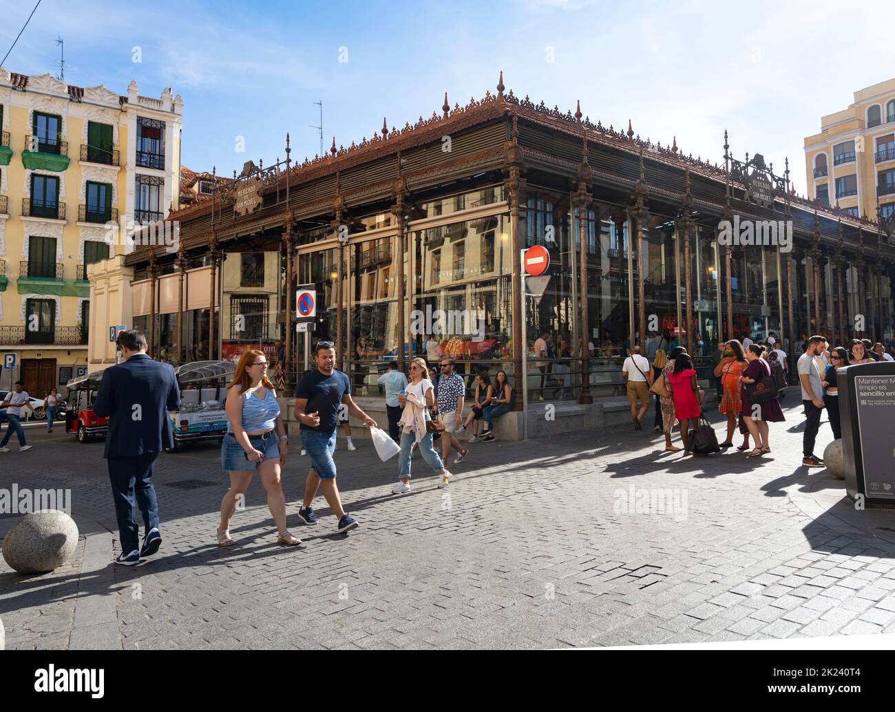 Madrid, Spain, September 2022. the people who visit the famous San ...