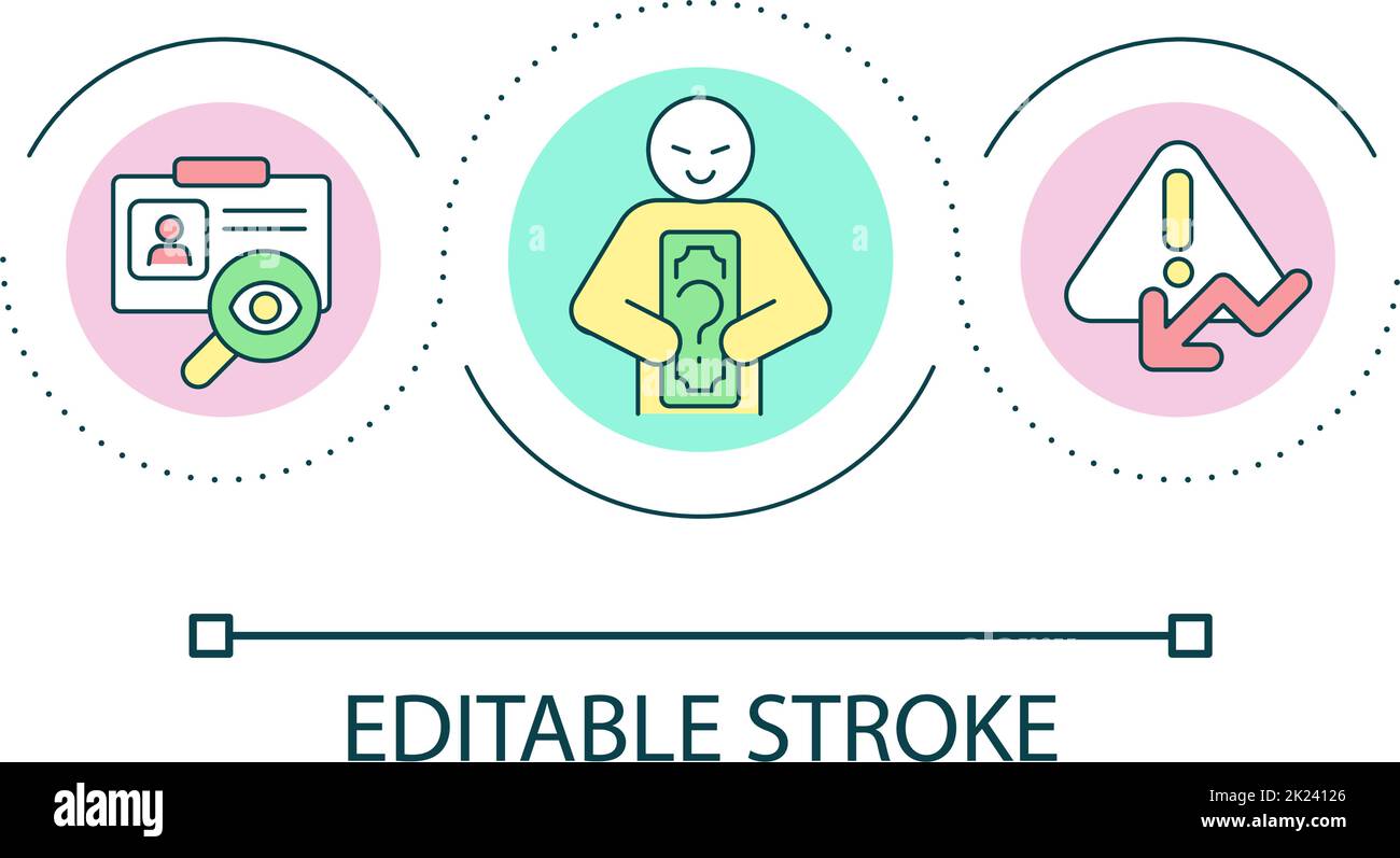 Investment fraud loop concept icon Stock Vector Image & Art - Alamy