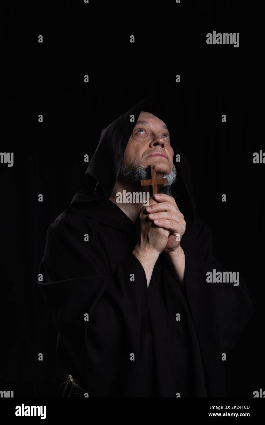 Priest looking up isolated hi-res stock photography and images - Alamy