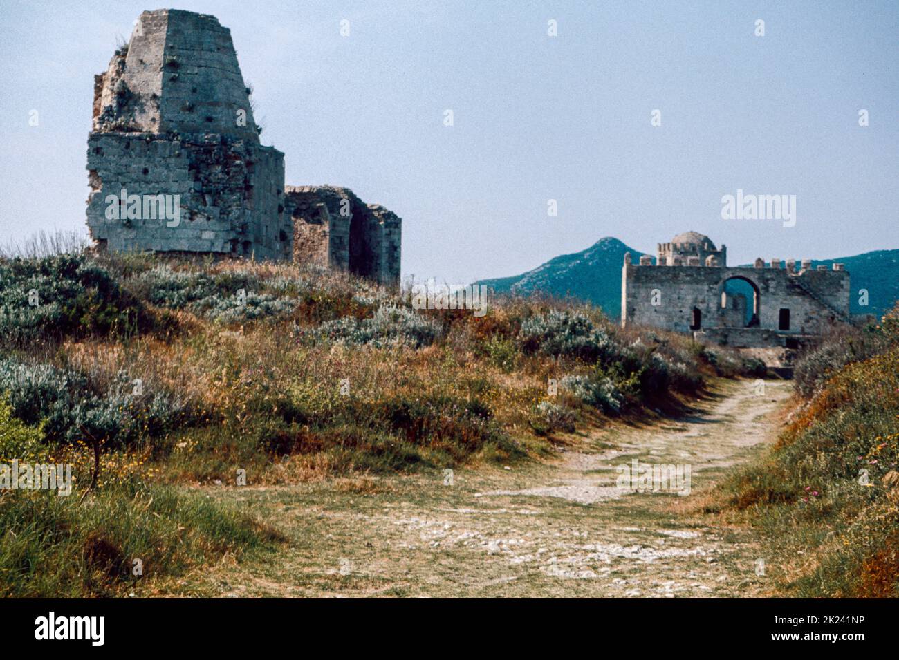 Venetian Sea Gate at Castle of Methoni - a medieval fortification in ...