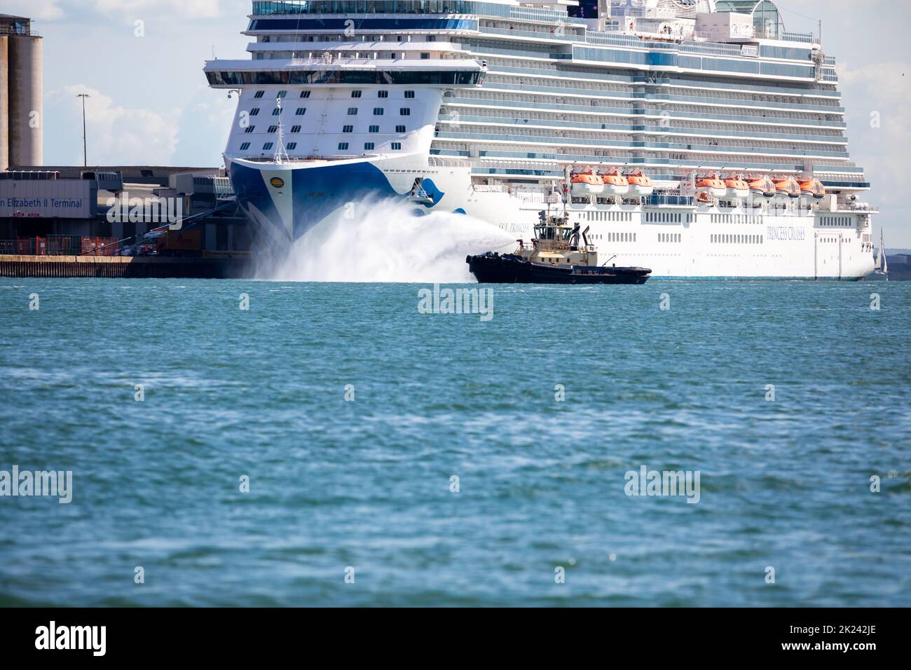 Cruise ship Sky Princess moored in Southampton, UK Stock Photo - Alamy