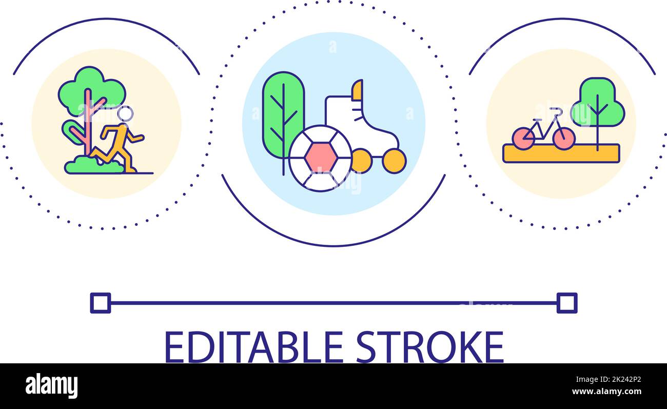 Activity and healthy lifestyle loop concept icon Stock Vector Image ... Activity and healthy lifestyle loop concept icon Stock Vector Image ...