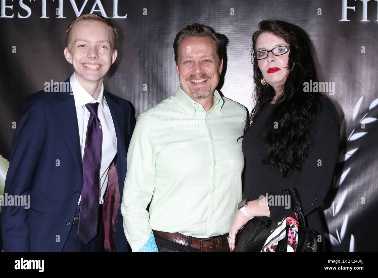 LOS ANGELES - SEP 21: Christian Ganiere, James Ganiere, Rebekah Ganiere ...