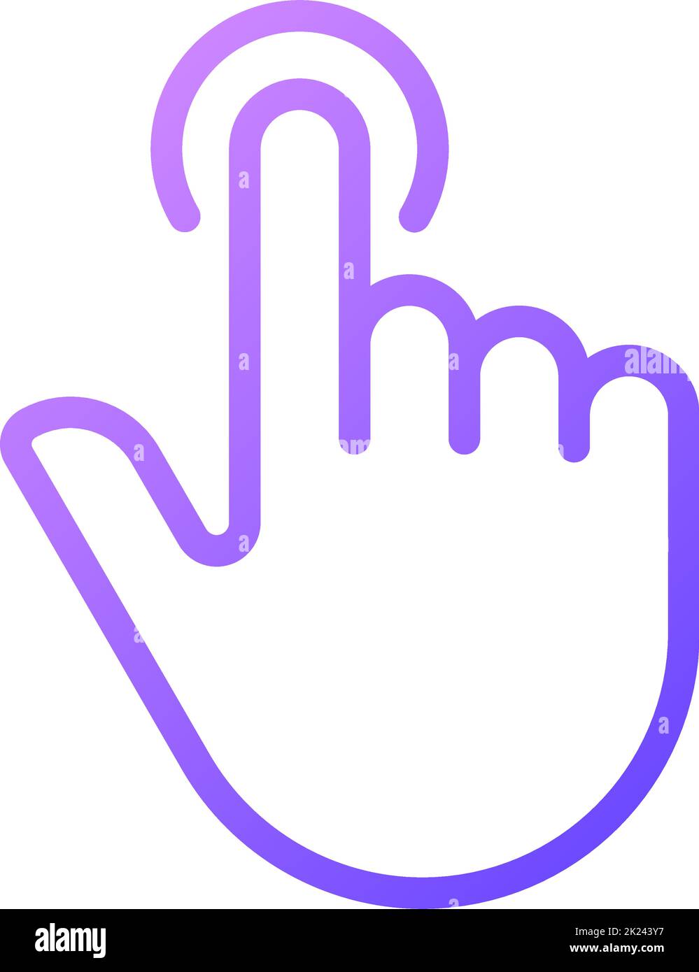 Finger touch gradient linear vector icon Stock Vector Image & Art - Alamy Finger touch gradient linear vector icon Stock Vector Image & Art - Alamy