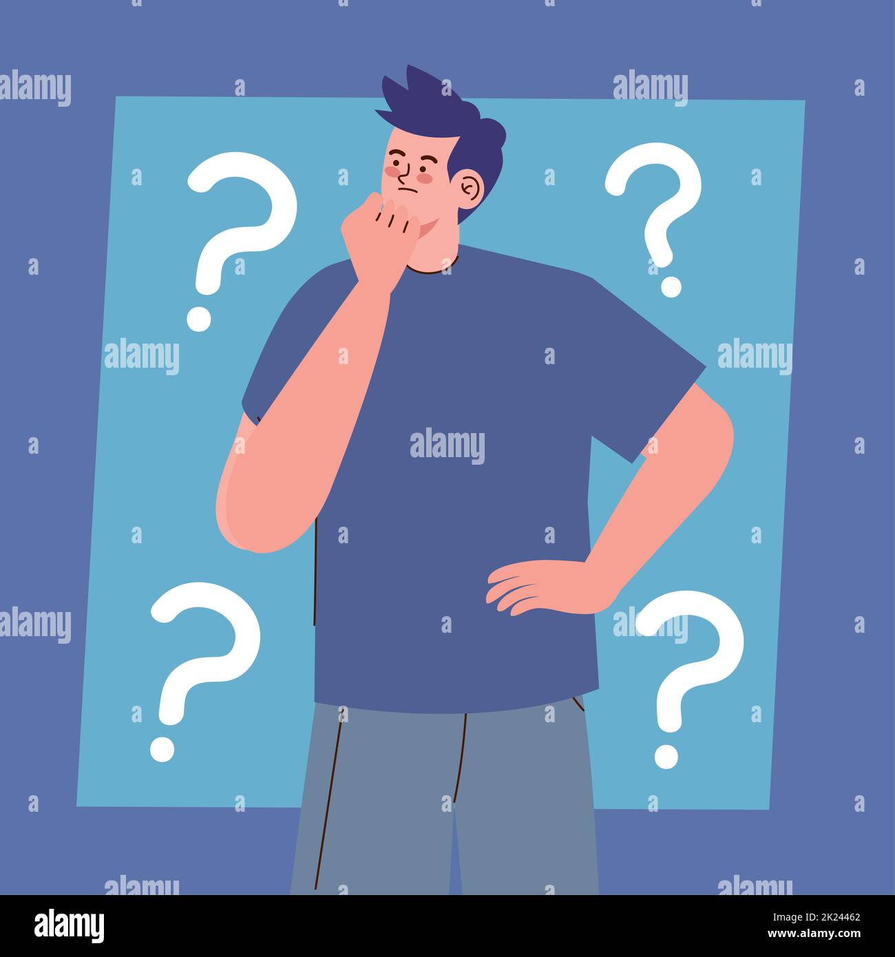 young man with difficult choice Stock Vector Image & Art - Alamy