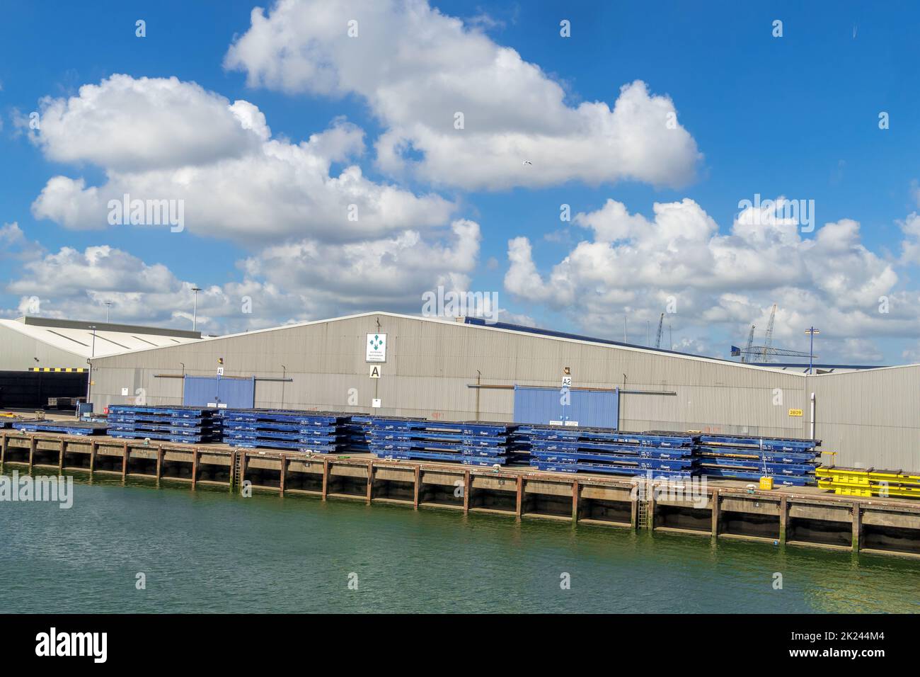 Amsterdam, Nederland - September, 2022: High rise industrial buildings ...