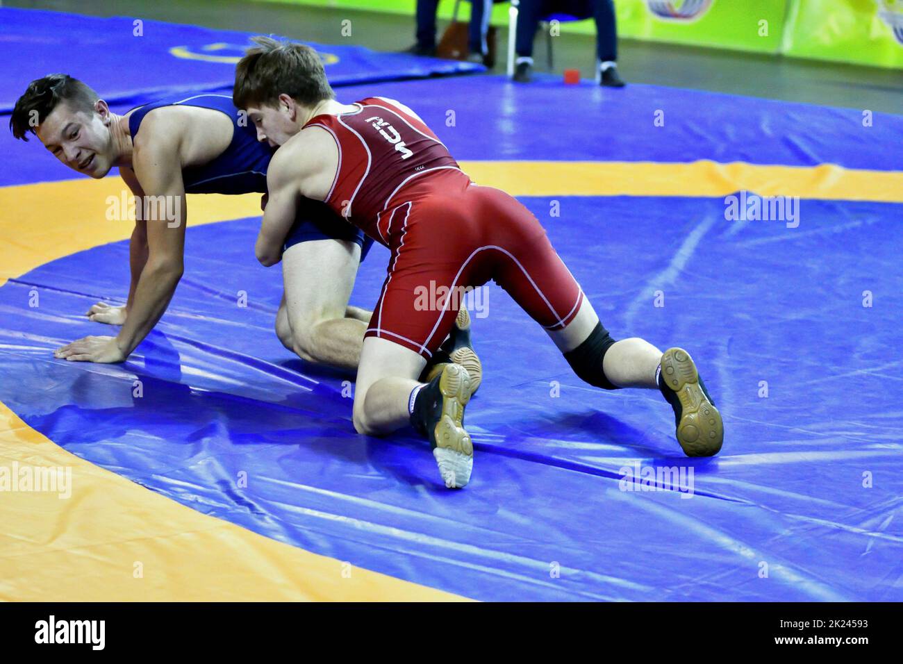Orenburg, Russia - October 25-26, 2017: Boys compete in sports ...