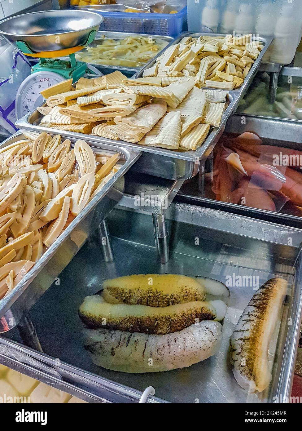 Disgusting unfamiliar Thai food and Chinese cuisine in street food ...