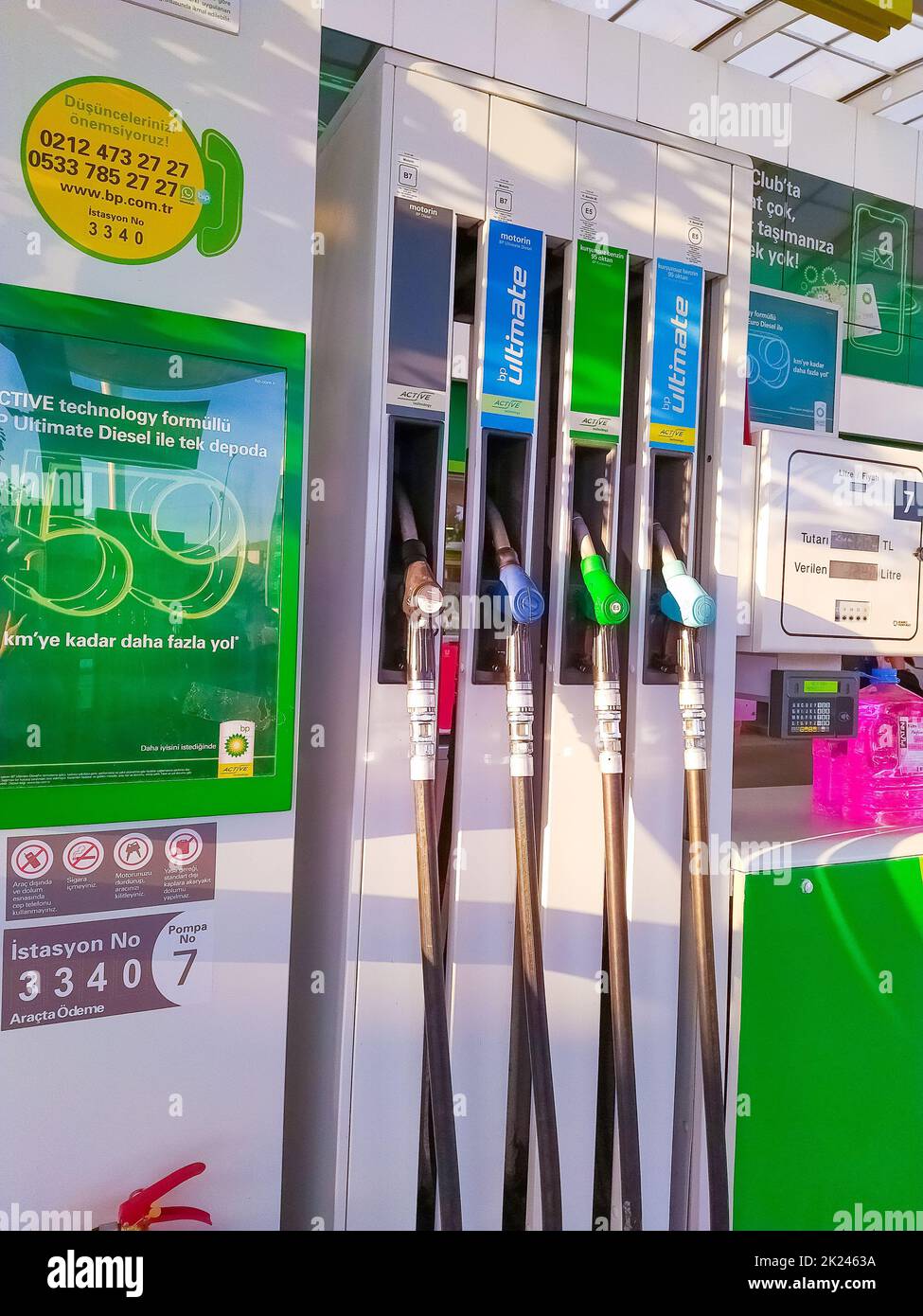 Antalya, Turkey - May 11, 2021: BP petrol station at Antalya, Turkey on ...
