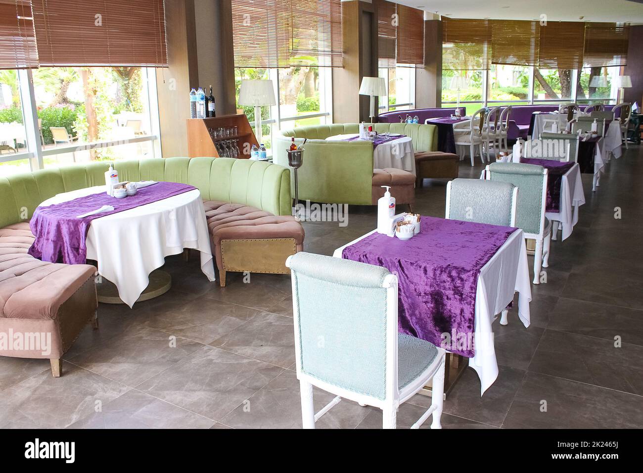 Beldibi, Kemer, Antalya, Turkey - May 11, 2021: The view of Rixos ...