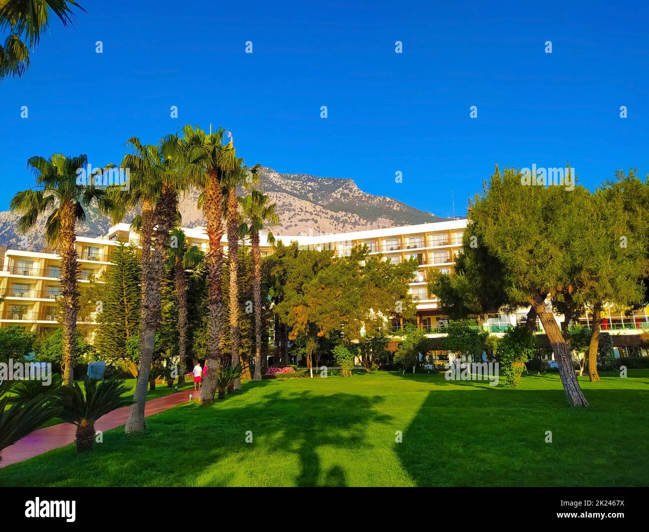 Beldibi, Kemer, Antalya, Turkey - May 11, 2021: The view of Rixos ...