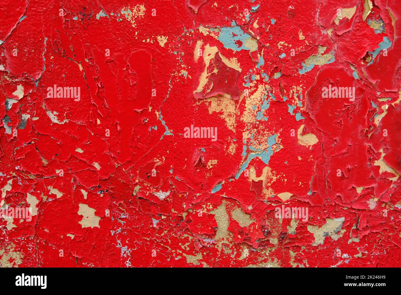 Colorful wall background with damaged paints of red Stock Photo - Alamy