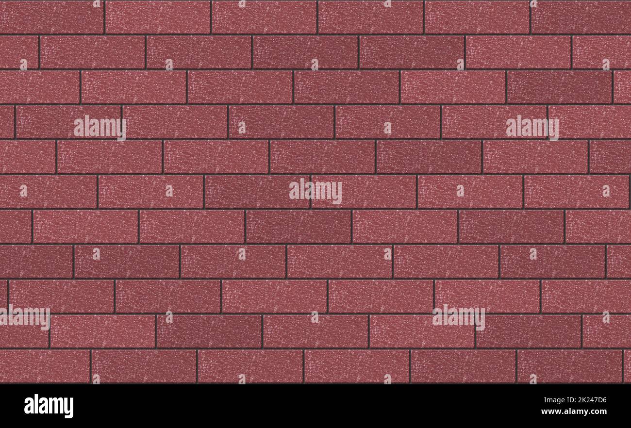 3d image of a red brick wall background. 3d render with texture Stock ...