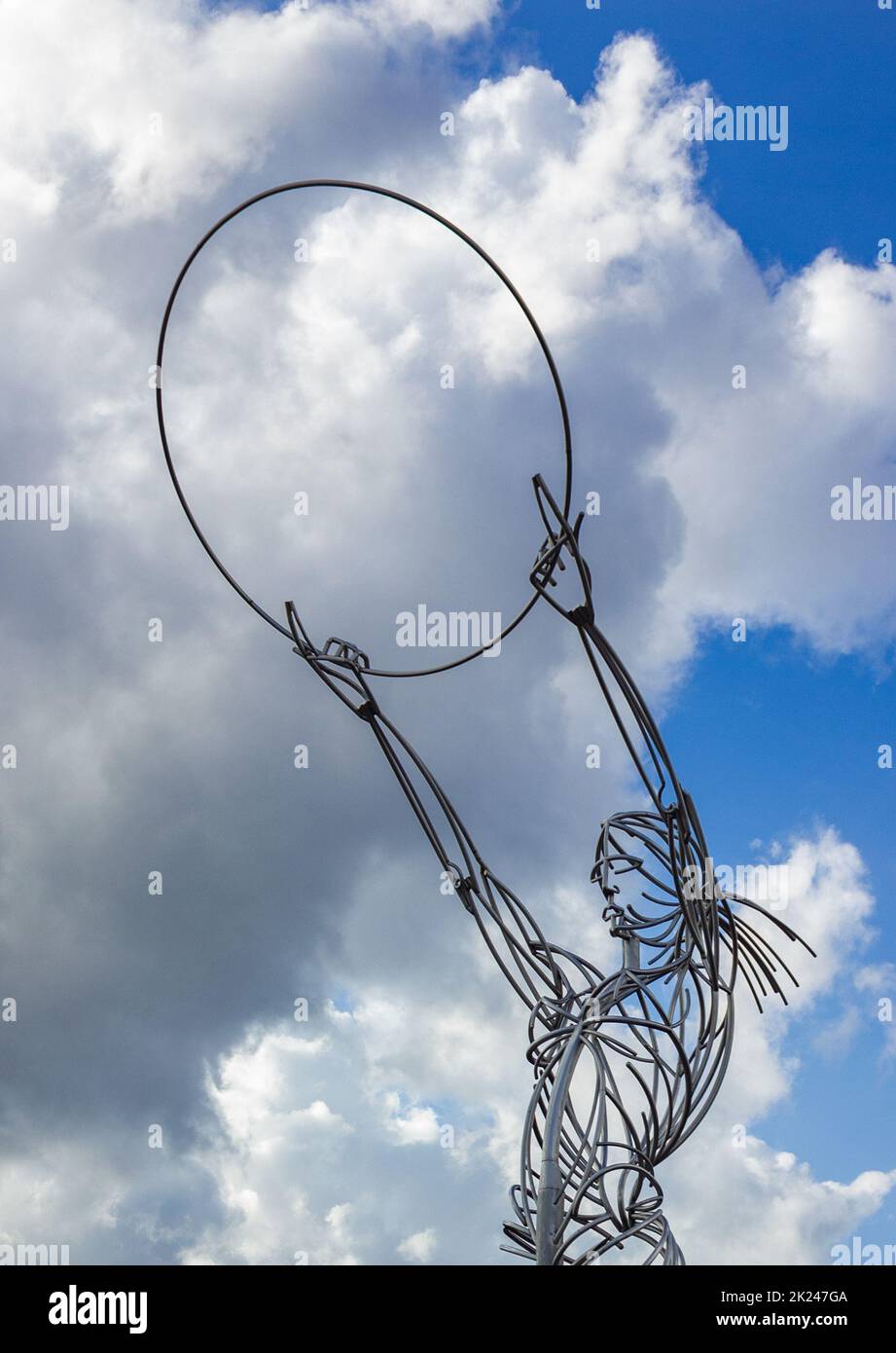 A picture of the Beacon of Hope sculpture, a 2007 creation by Andy ...