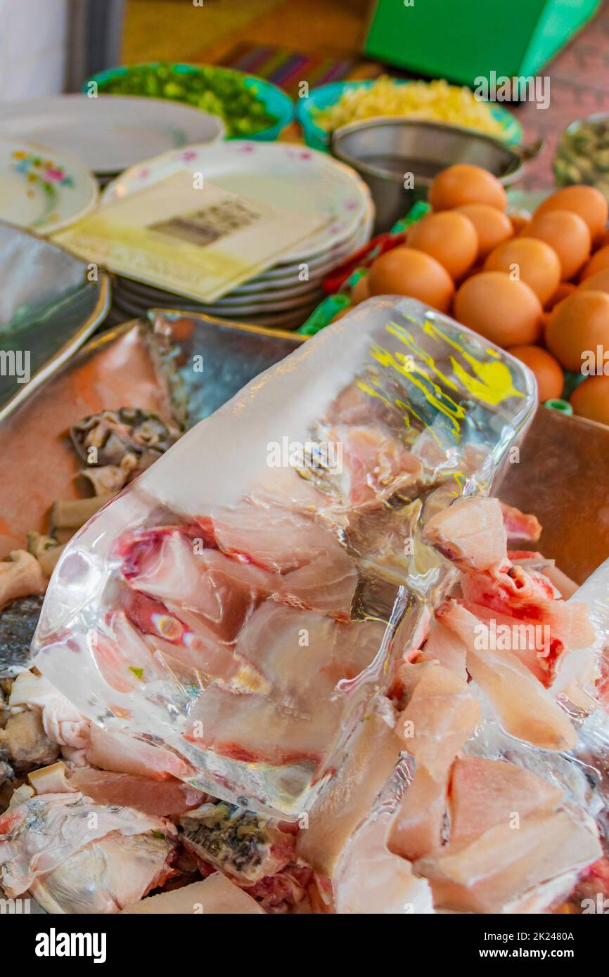 Disgusting unfamiliar Thai food and Chinese cuisine in street food ...