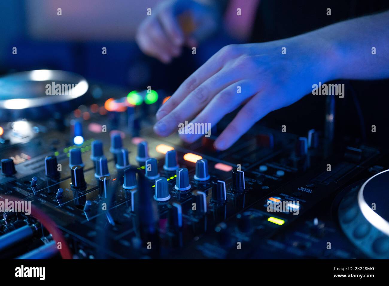 Dj controller desk with buttons hi-res stock photography and images - Alamy